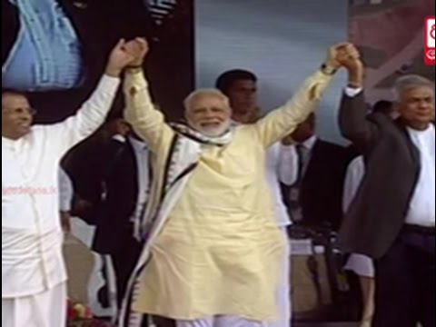 Indian PM Narendra Modi declares open Dickoya Base Hospital - YouTube