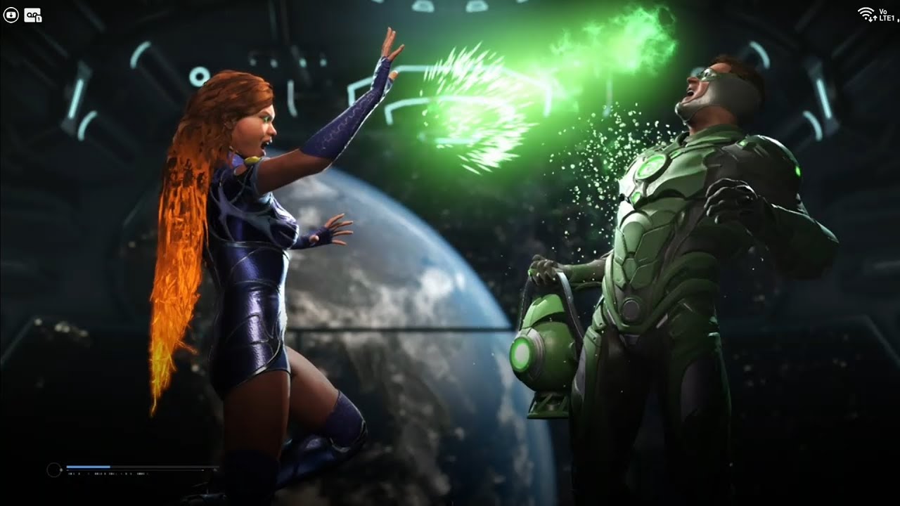 Starfire Vs Green Lantern INJUSTICE 2 - YouTube