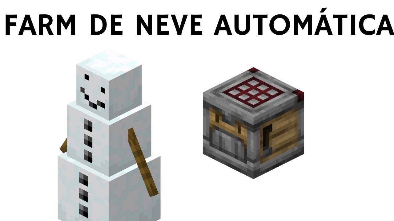 COMO FAZER UMA FARM DE NEVE AUTOMÁTICA NO MINECRAFT 1.21 - TUTORIAL ...