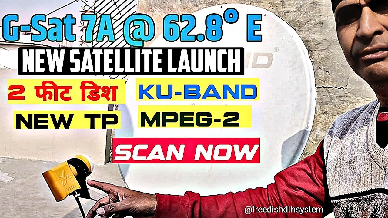 G-Sat 7A at 62.8° E New Satellite channel list | GSAT 7 Ku-band ...