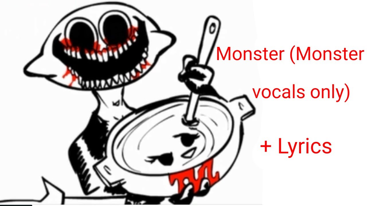 Friday Night Funkin' Monster but it's only Monster's vocals with no ...