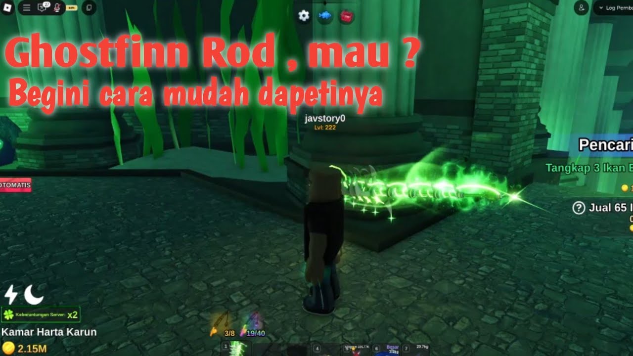 Cara mendapatkan Ghostfinn Rod di fish it Roblox - YouTube