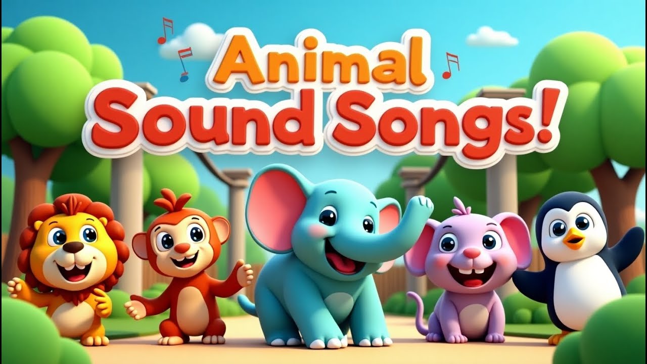 The Animals in the Zoo Song | Fun Nursery Rhyme for Kids | Learn Animal ...