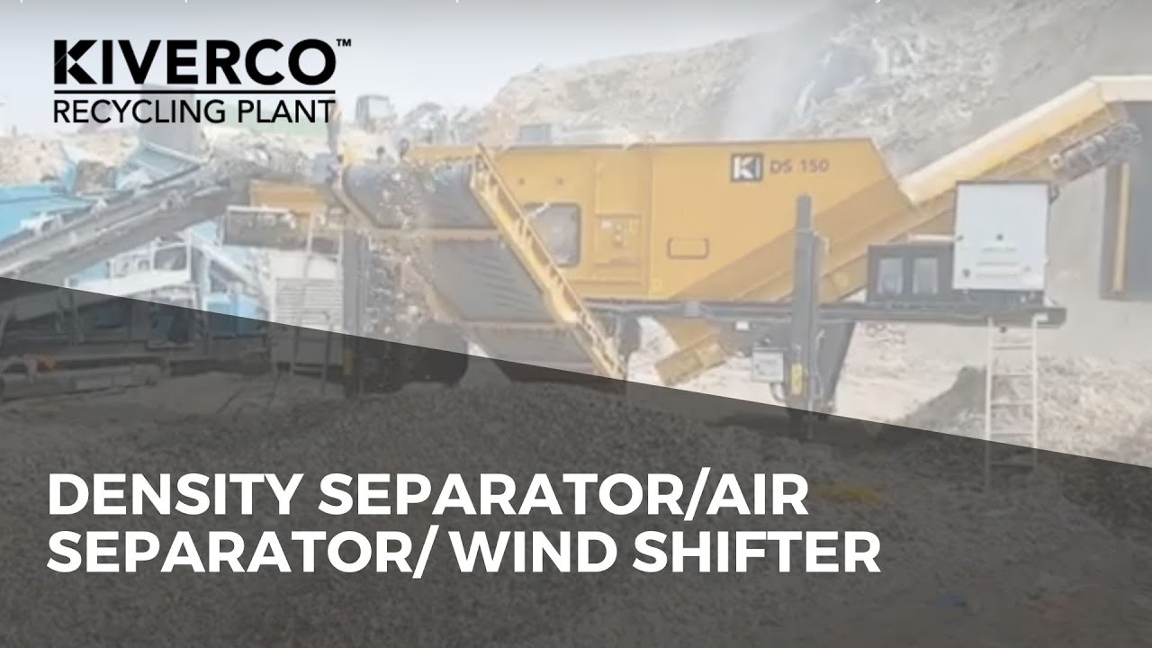 Kiverco Range Ds 150 Density Separator. Application: C&D - YouTube