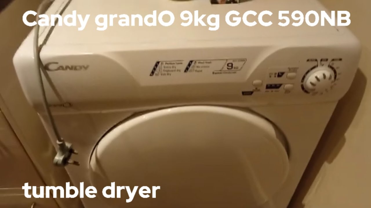 Candy grandO 9kg GCC 590NB tumble dryer overview: (150 subscriber special) - YouTube