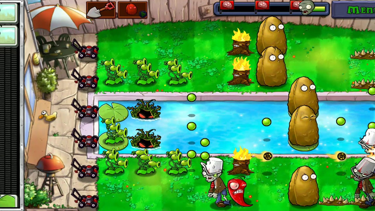 Plants Vs Zombies Pool - YouTube