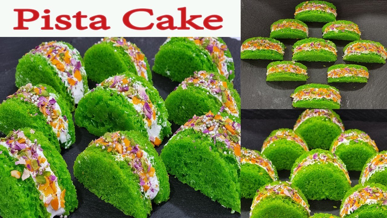 Pista Cake | How To Make Super Tasty Eggless Pistachio Cake | पिस्ता ...