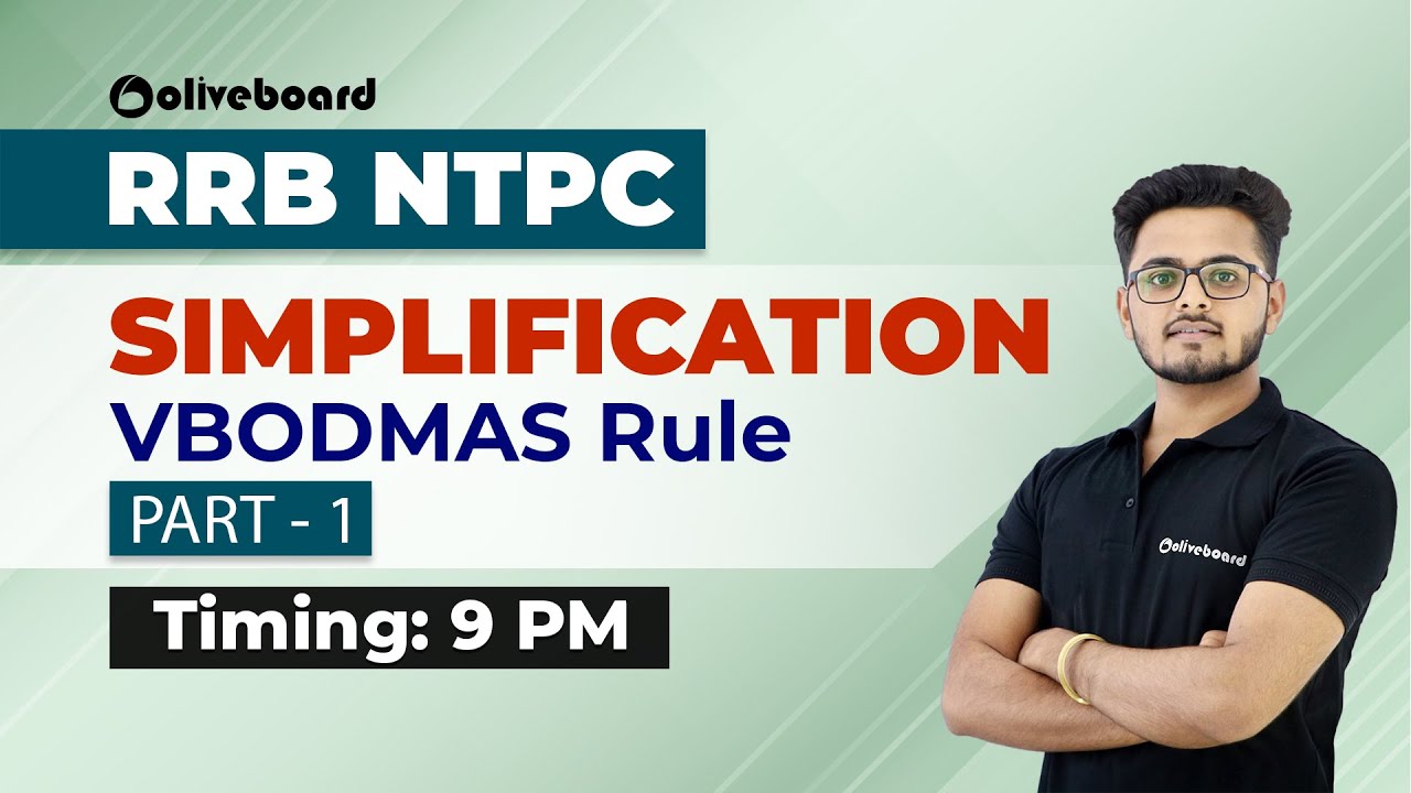 RRB NTPC 2020 | Simplification - VBODMAS Rule - Part 1 - YouTube