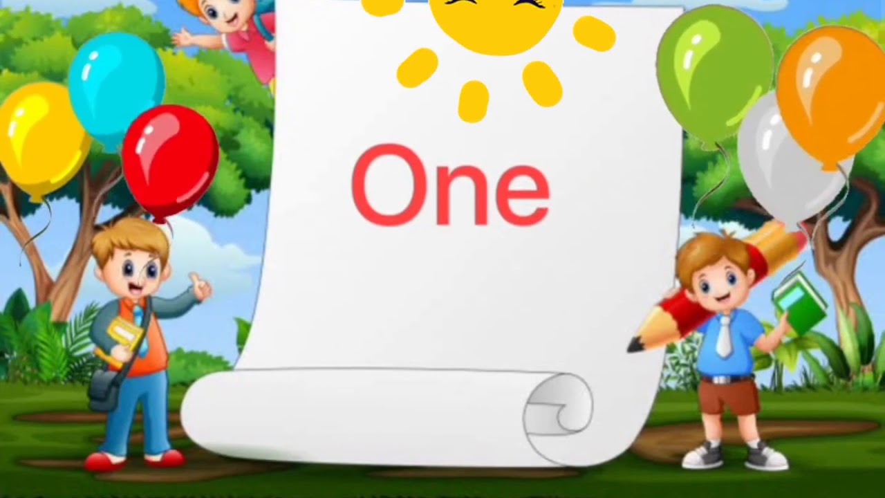 Number Names One to Ten for kids. - YouTube