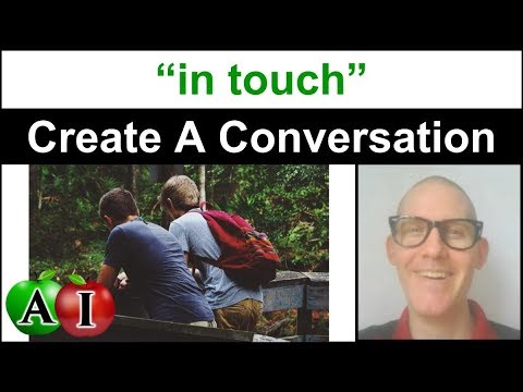 🍏 Idiom: “in touch” ~ Create English Conversations ~ English Lesson ...