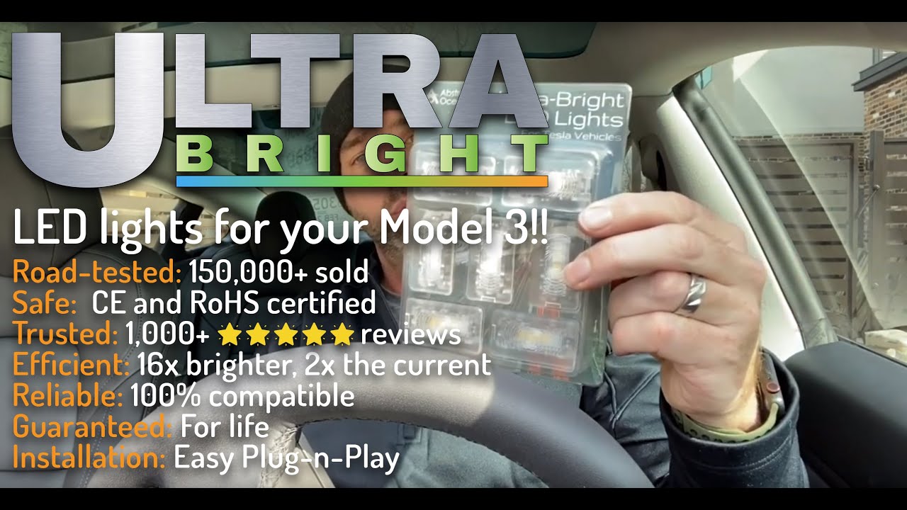 Installing Ultra-Bright Lights on the Tesla Model 3 - YouTube