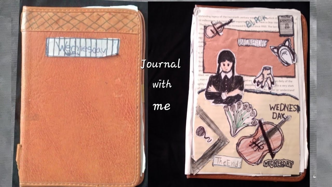 Journal with me /Wednesday Addams Journal /(Part 2) - YouTube