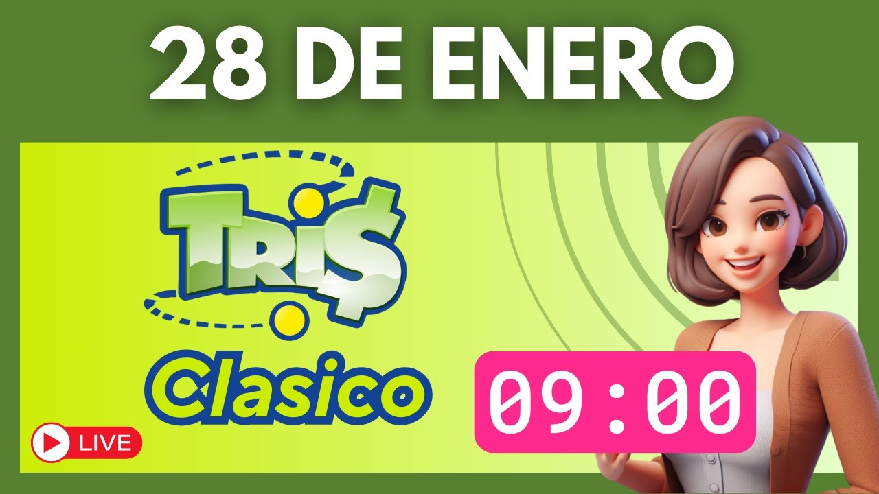 Resultado TRIS CLASICO de Hoy 28 de Enero 2025 - YouTube