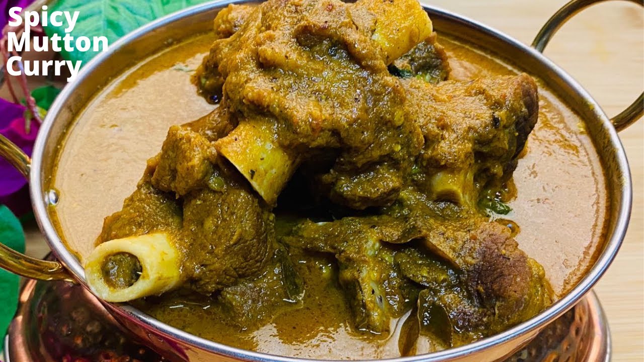 Spicy Mutton Curry | Mutton Gravy | Tasty mutton curry | lamb curry ...
