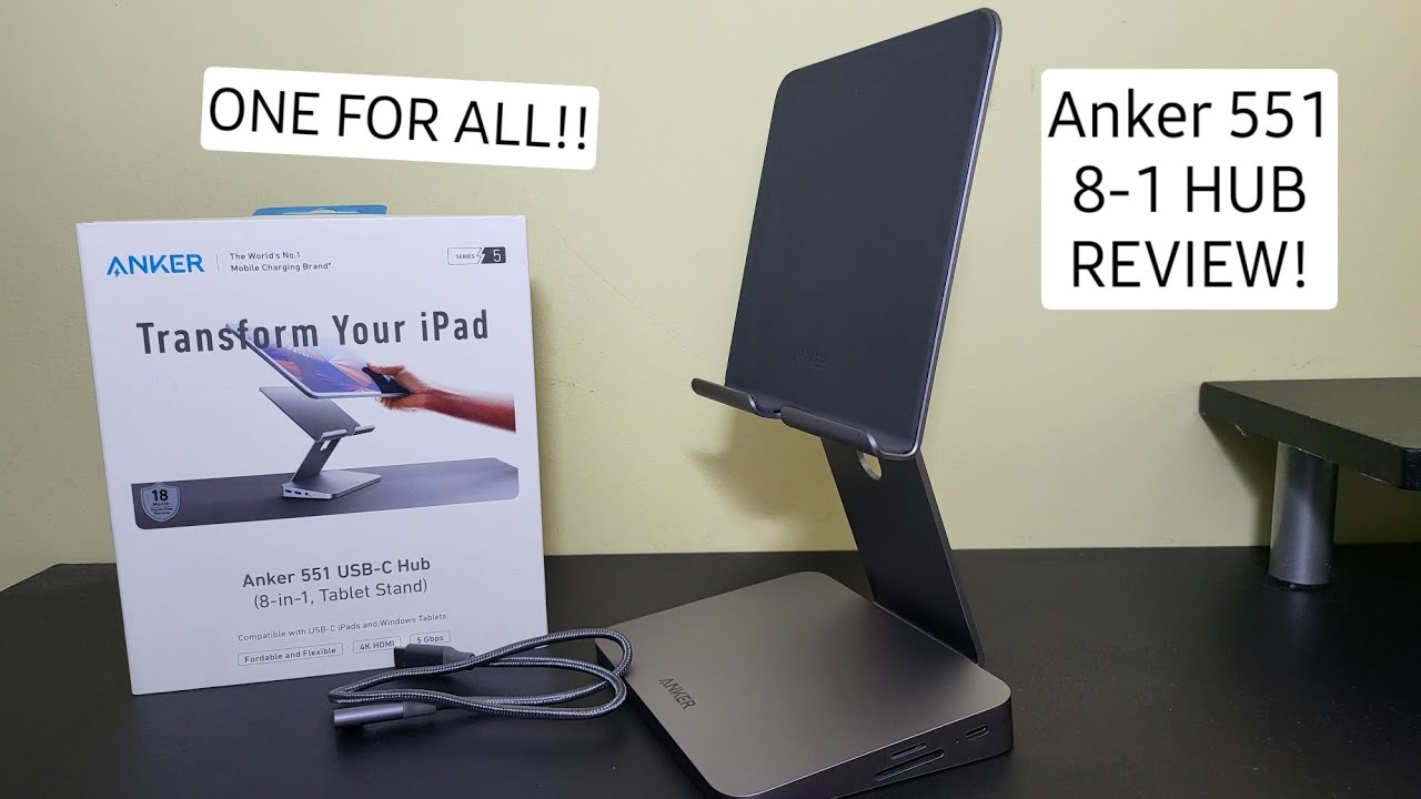 Anker 551 8-in-1 USB-C Hub & Tablet Stand Review (GR) - All For ONE ️ ...