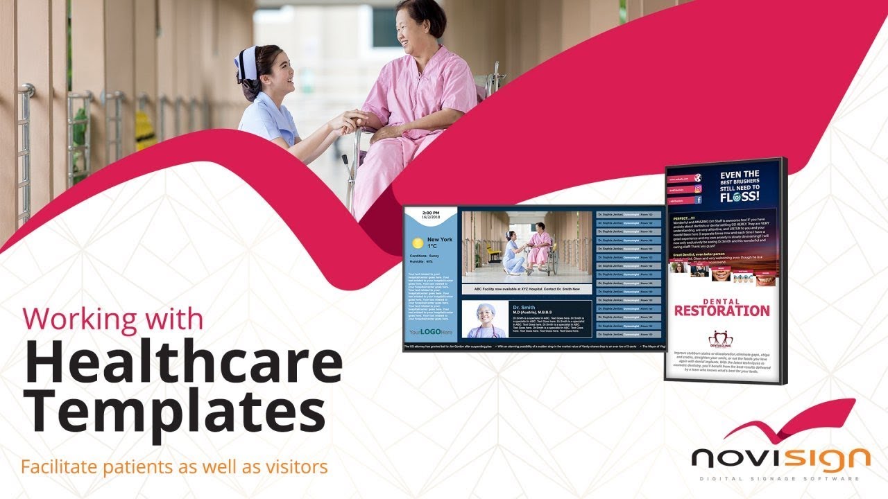 Digital Signage Templates for Healthcare & Clinics - YouTube