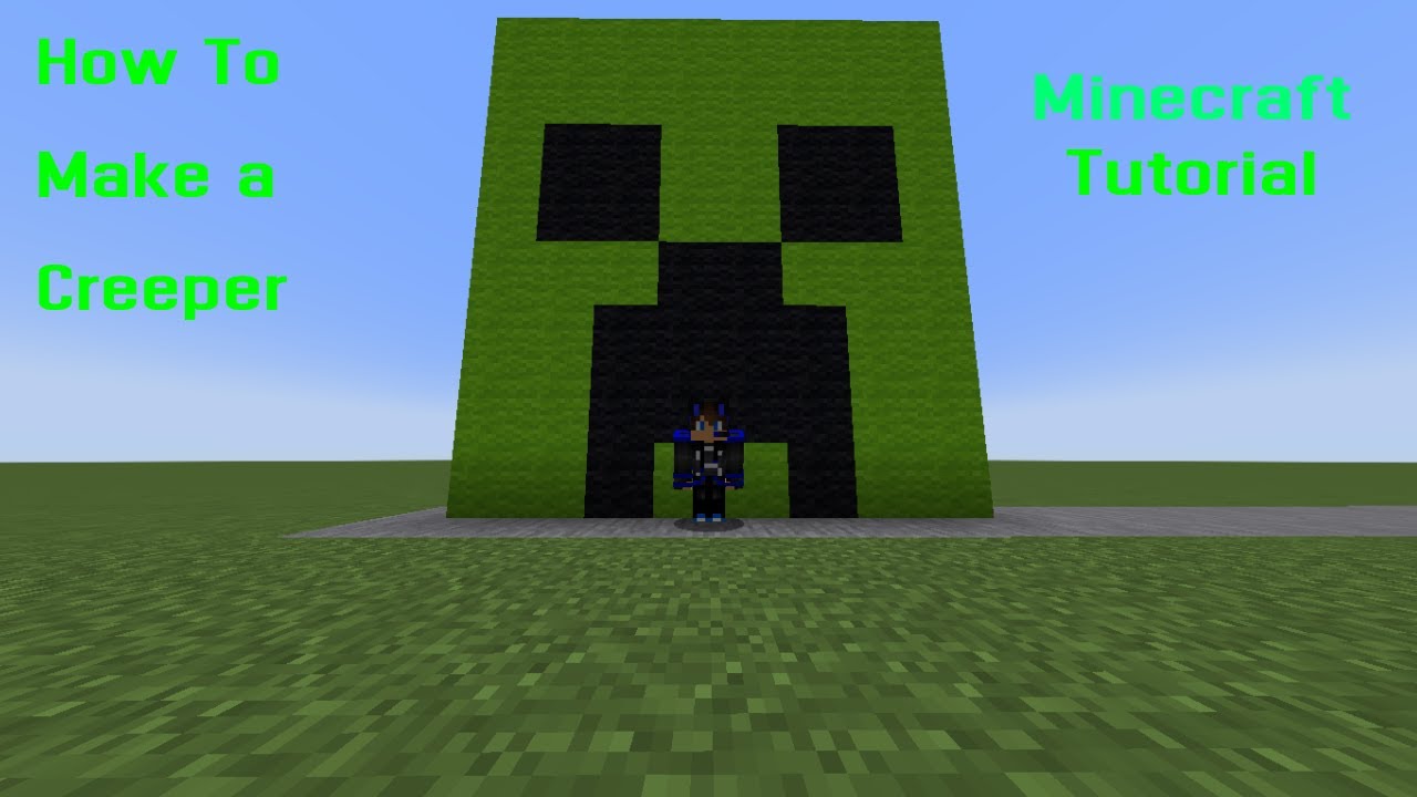 How to make a Creeper in Minecraft Tutorial - YouTube