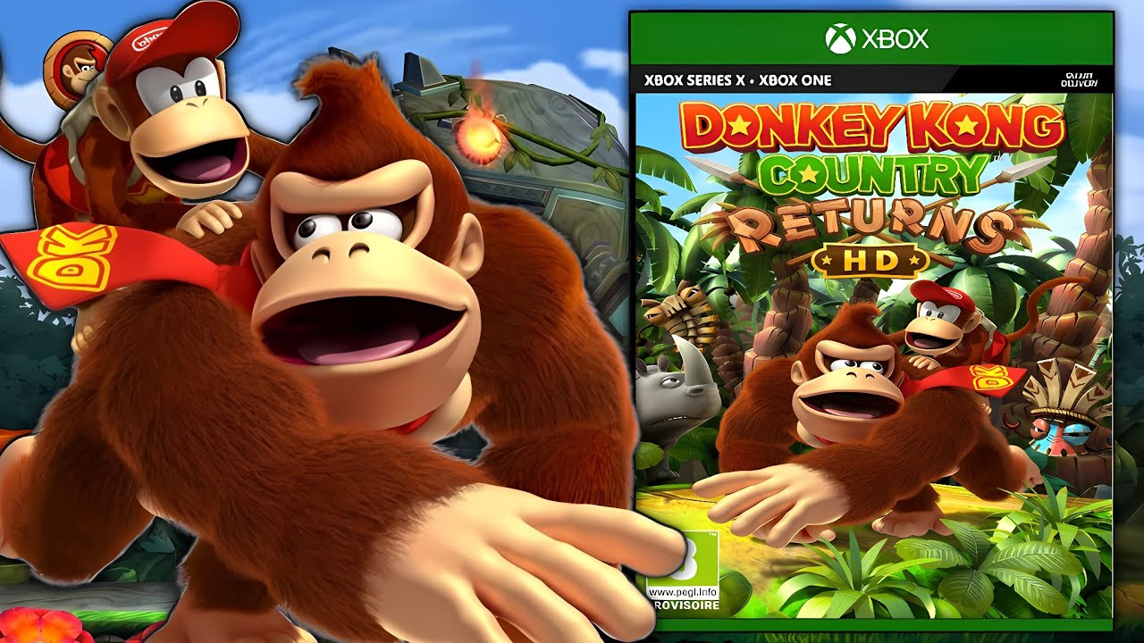 Así es DONKEY KONG CONTRY RETURNS HD en Xbox Series X/S - YouTube