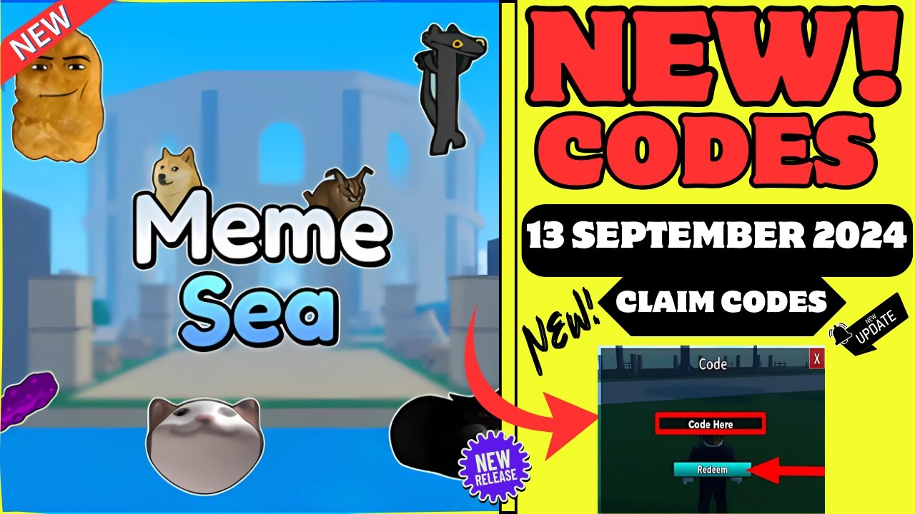 *NEW CODES* ALL WORKING CODES IN MEME SEA 2024 SEPTEMBER | MEME SEA ...