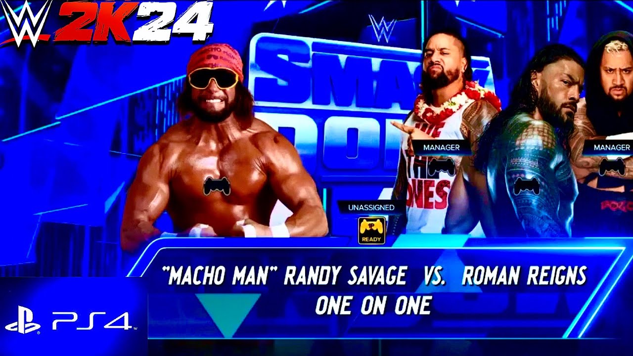 FULL MATCH: "MACHO MAN" RANDY SAVAGE VS ROMAN REIGNS WWE 2K24 ...