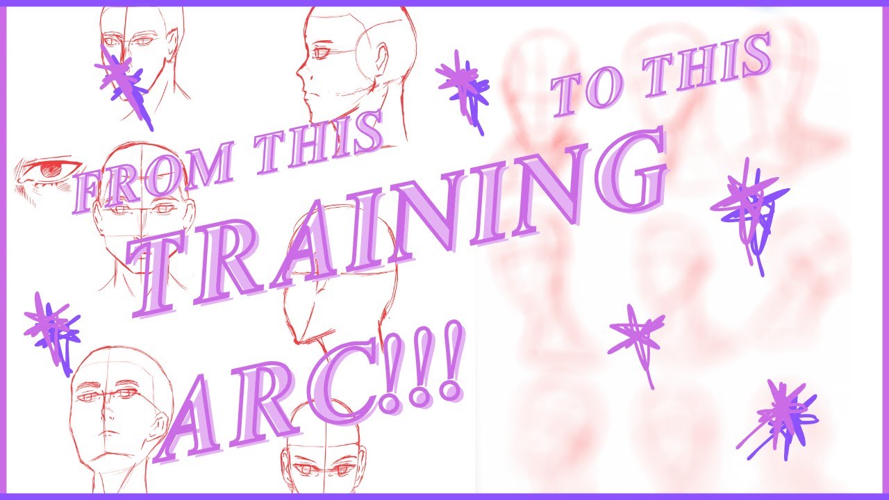 Learning how to draw heads (Entering my training arc pt 1) | Drawing ...