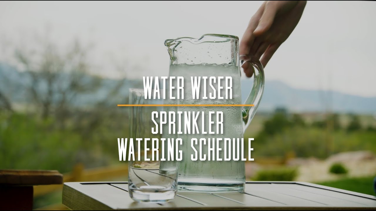 Water Wiser: Sprinkler schedule - YouTube