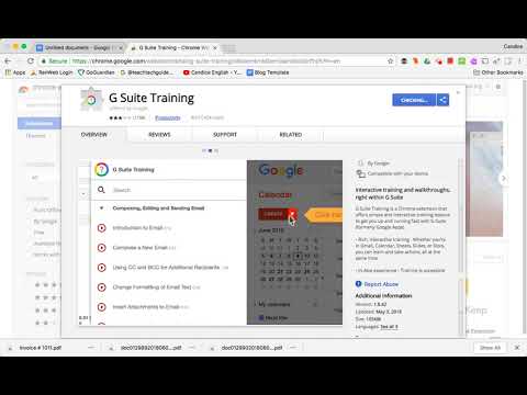 How to add the G Suite Training Extension - YouTube
