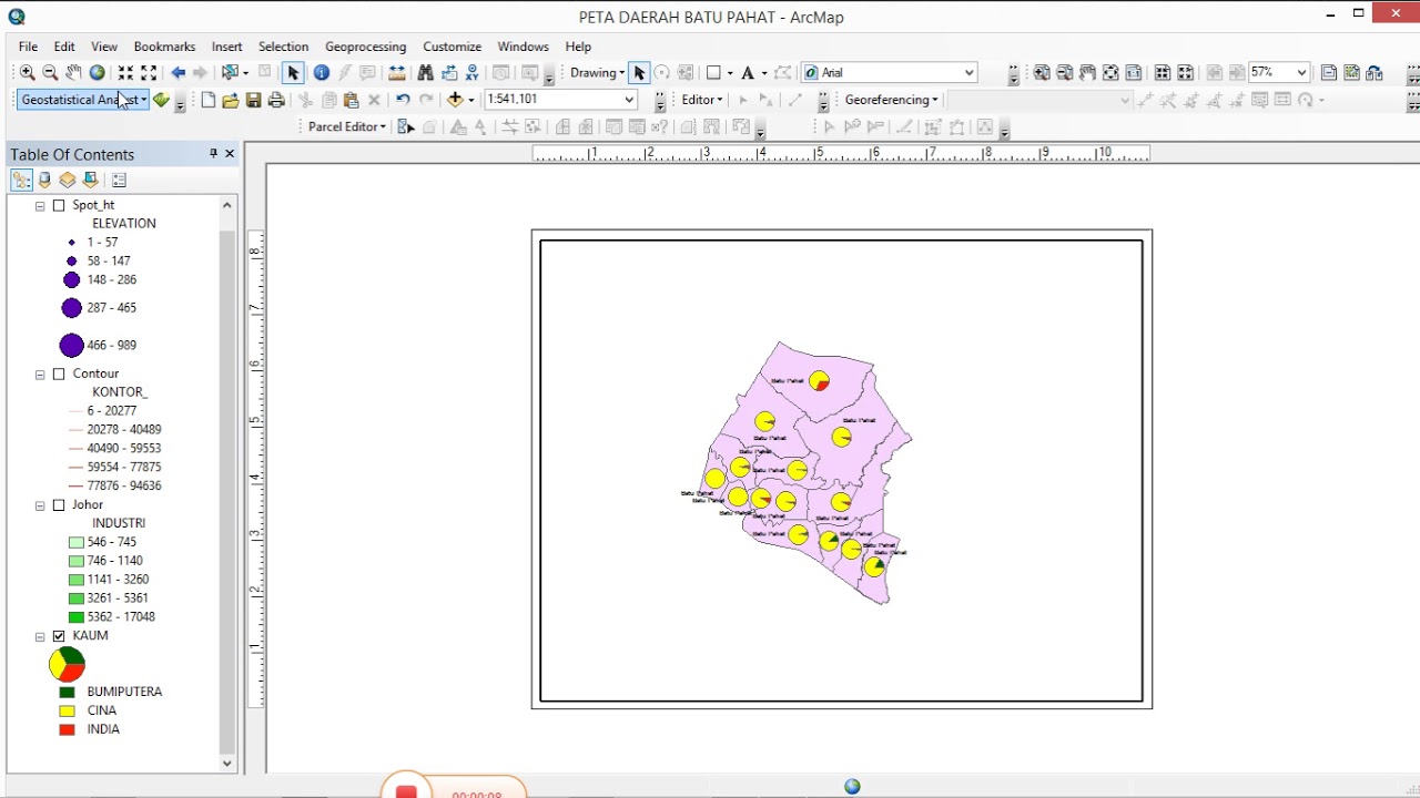TUTORIAL 6: HOW TO PREPARE OUTPUT AND LAYOUT #THEMATIC MAP #LOCATER MAP ...