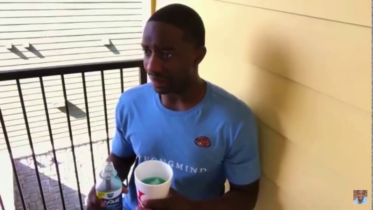 Lil Johnny trying lean - YouTube