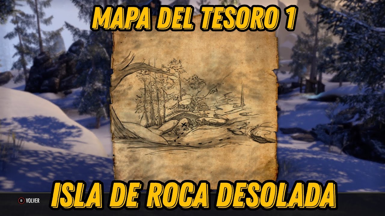Mapa Del Tesoro Isla De Roca Desolada 1 | The Elder Scrolls Online ...
