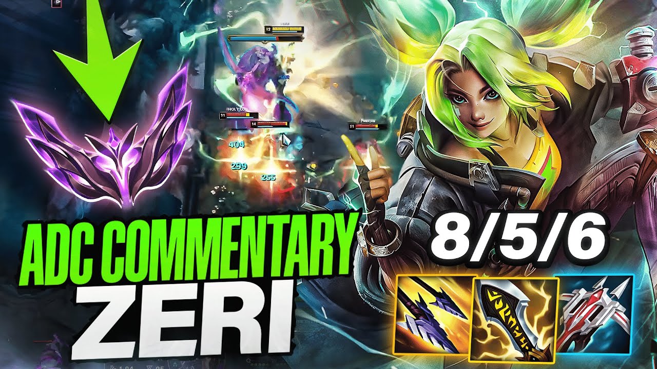 Zeri ADC Guide: How to Play Zeri ADC vs Yasuo | High Elo Commentary ...