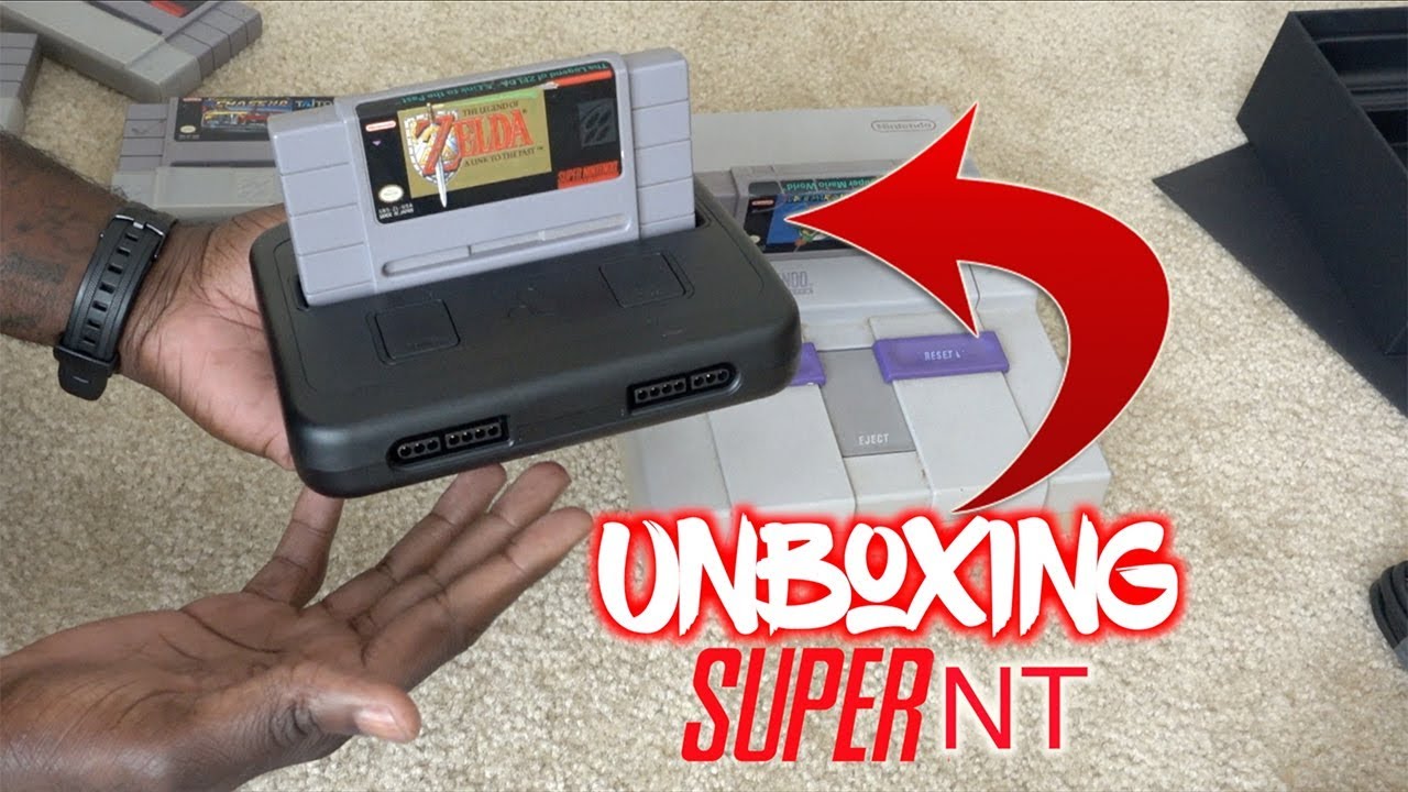 Super Nt Unboxing & SNES Cartridge Gameplay - YouTube