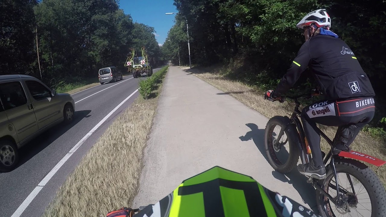 e-MTB met Jos Machiels , Marco Briers en André Vossius op de Teut ...