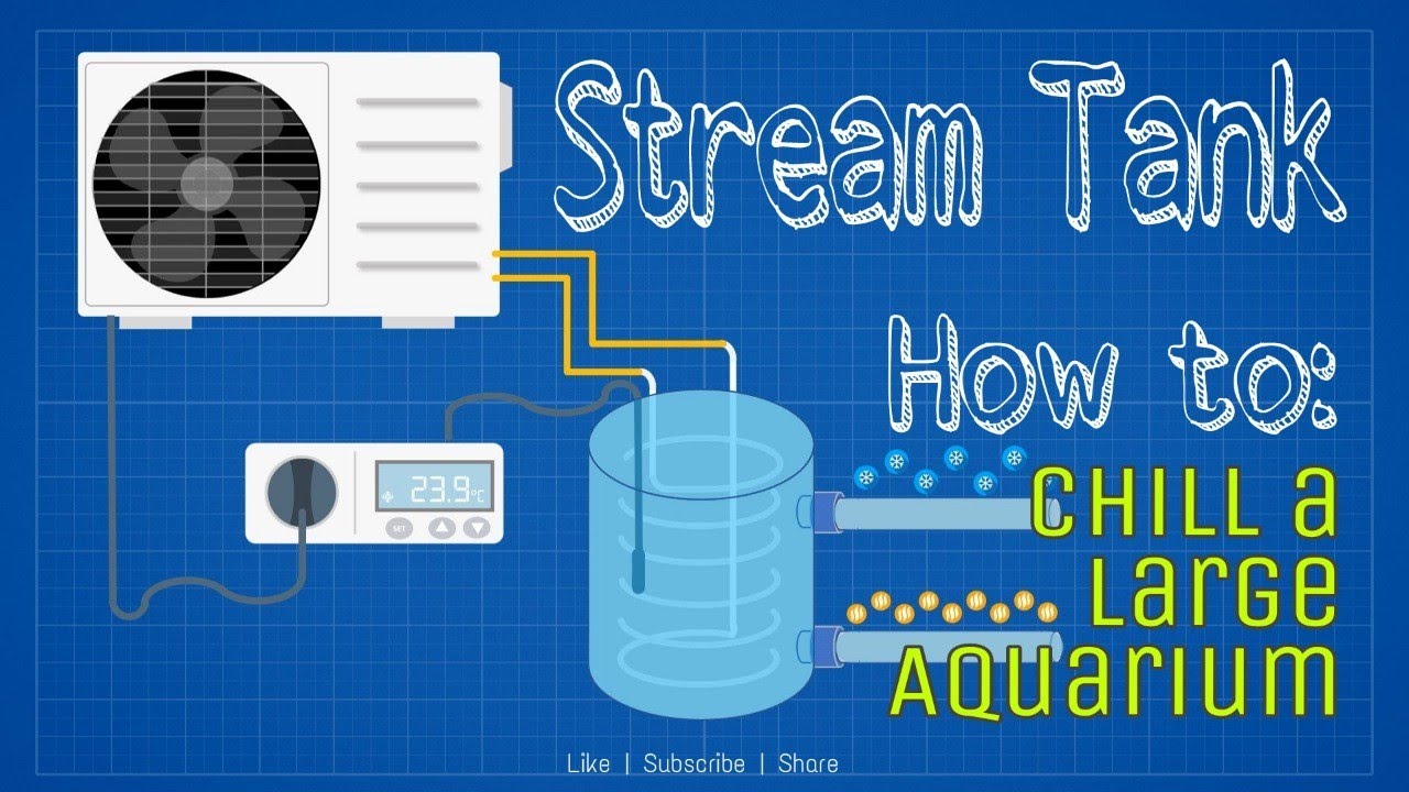 Stream Tank - How to chill a large aquarium efficiently - YouTube