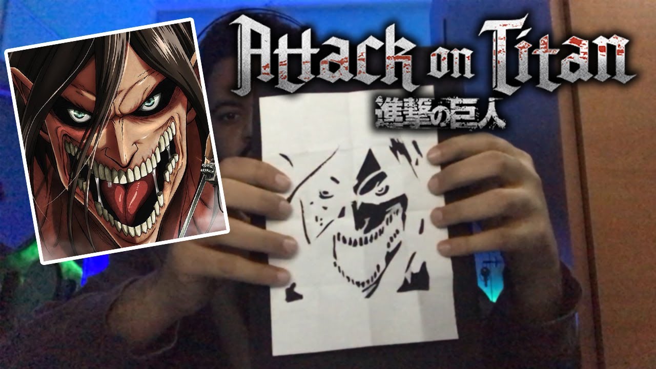 Attack On Titan Eren paper cut Art - YouTube