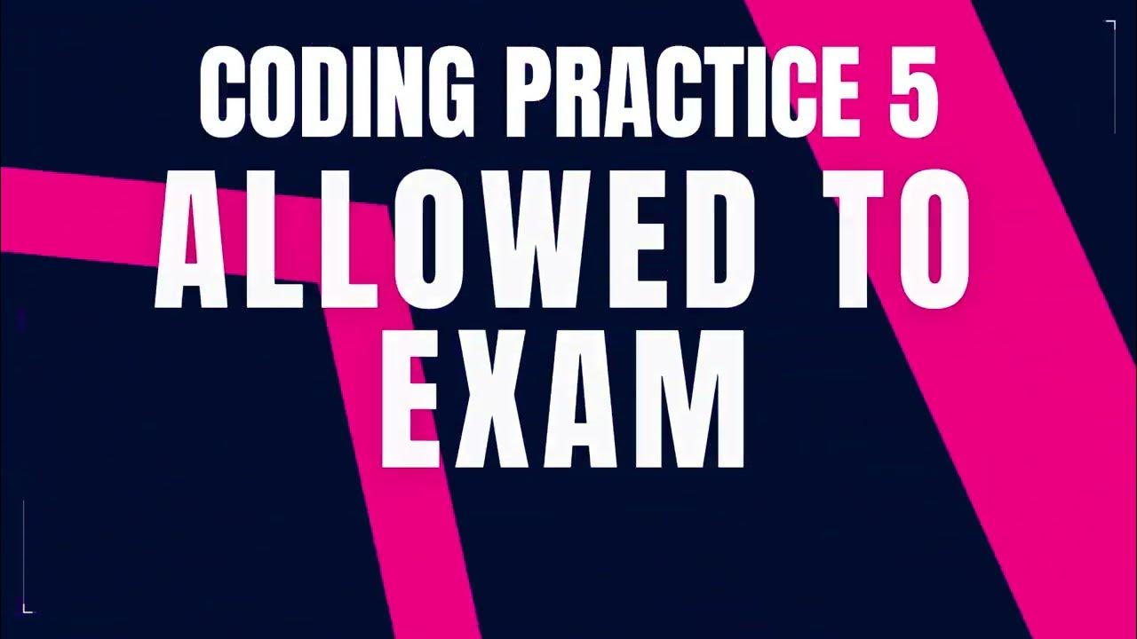 Allowed To Exam Coding Practice 5 Python Coding Tips Tricks Nxtwave Ccbp 40 Telugu