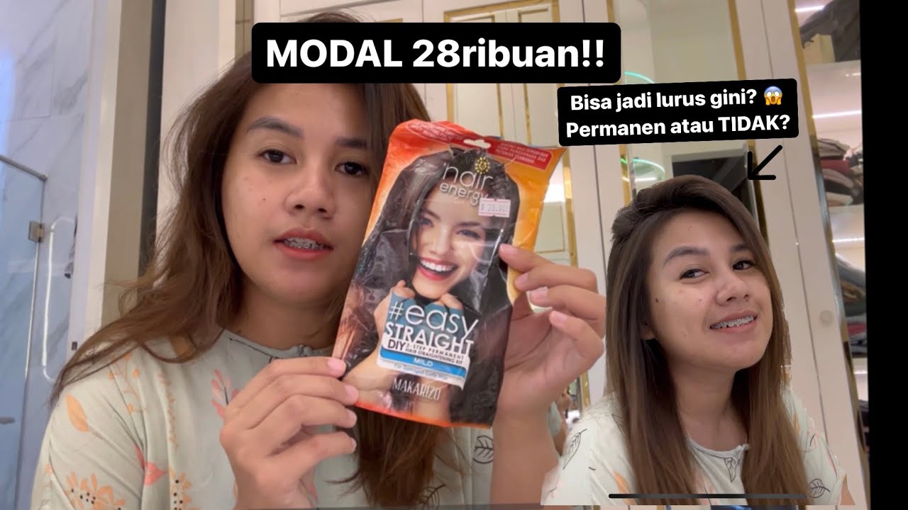 Cara smoothing sendiri dirumah pakai hair energy makarizo easy straight ...