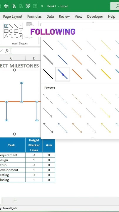 Learn how to create timeline chart in excel #exceltips #exceltutorial # ...