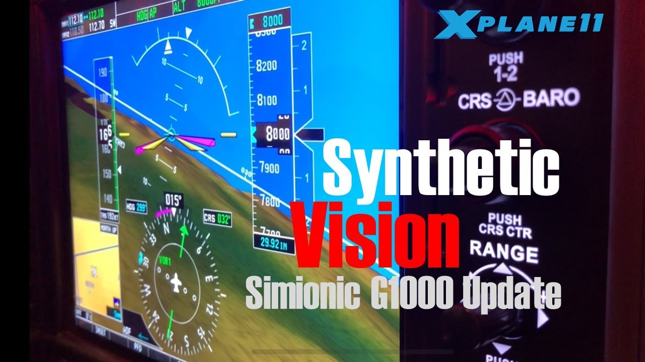Simionic G1000 Synthetic Vision Update - YouTube