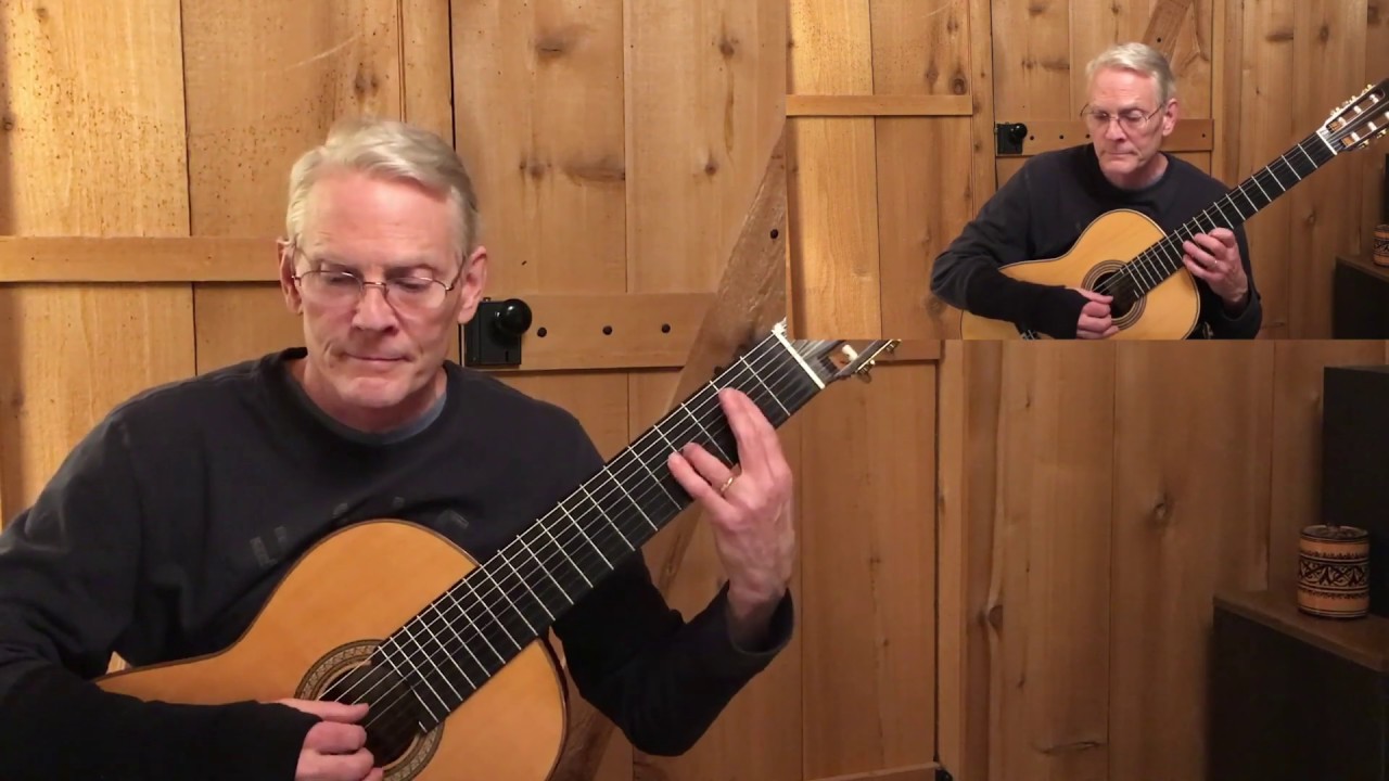 Andante from violin sonata #2 by J S Bach; Daniel Estrem, guitar - YouTube