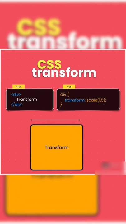 WHAT is the css transform ,display flex,flex-gap HTML CSS JavaScript Web Development? #shorts ...
