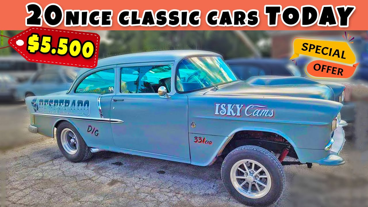 Historic Vehicles Unveiled: 20 CHEAP Classic Cars For Sale Today - YouTube