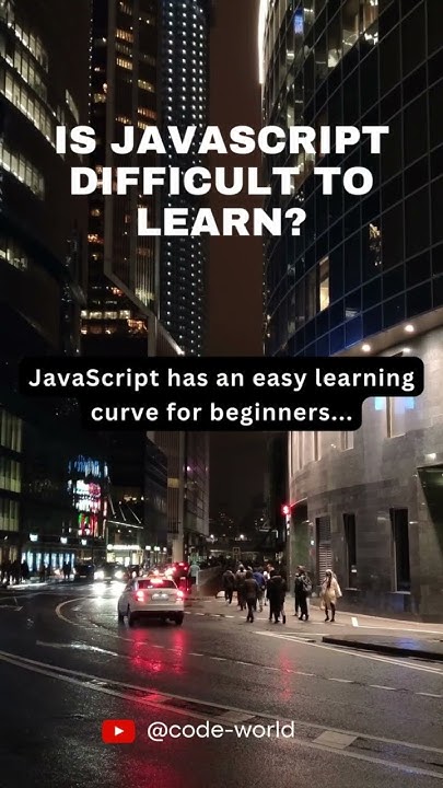 Is JavaScript difficult to learn? #Shorts #JavaScript - YouTube
