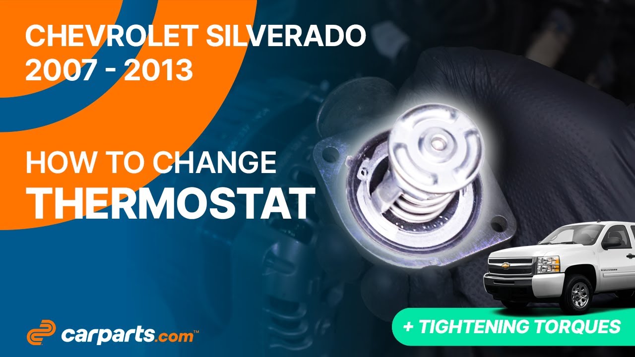 How to replace the Thermostat 2007 - 2013 4.8 Chevrolet Silverado ♨️ ...