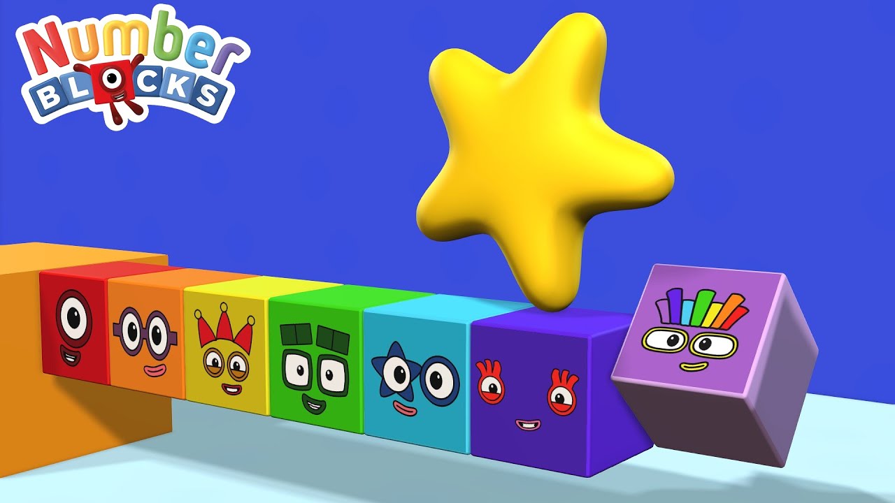 Counting Numberblocks on Rolling Star | Learn Numbers 1 to 100 for Kids ...