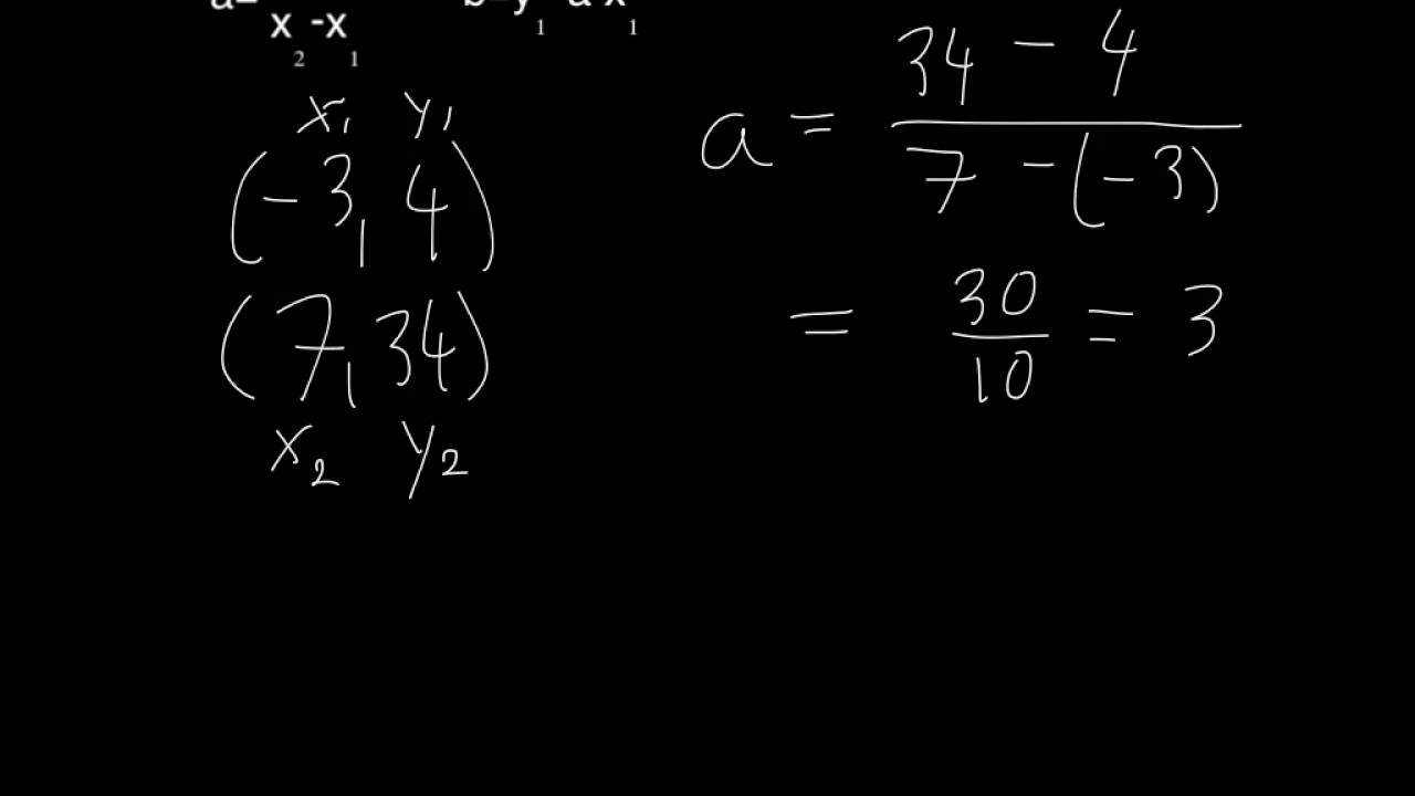 Eksempel topunktsformel - YouTube