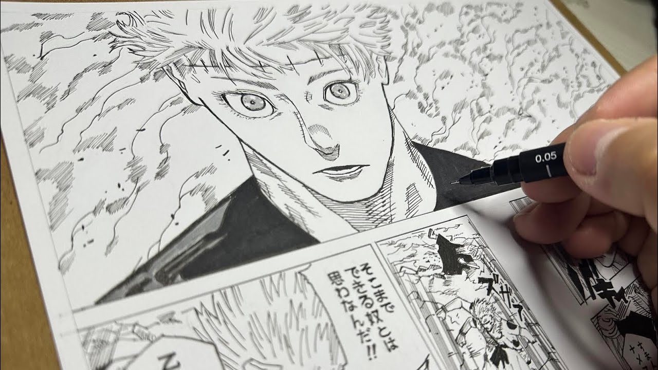 Manga Page Drawing I JUJUTSU KAISEN 呪術廻戦 I Speed Drawing I Manga Page ...