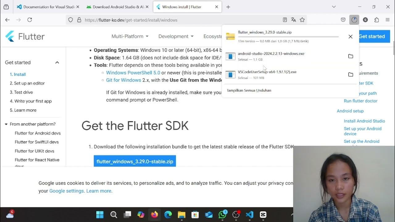 Tutorial Instal VSCode,AS,Flutter dan Github || Reva Mariani Br Sinaga || MI-4E - YouTube