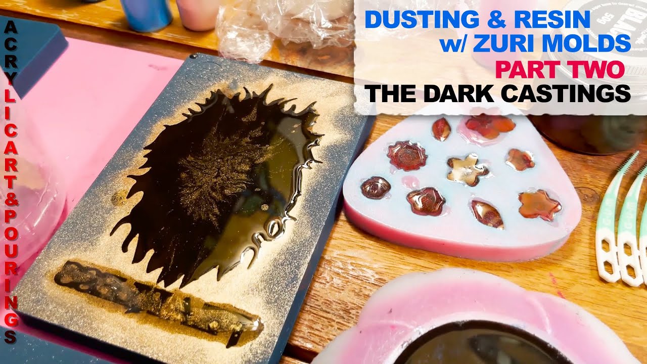 DUSTING AND RESIN ZURI MOLD PART TWO: THE DARK CASTINGS - YouTube