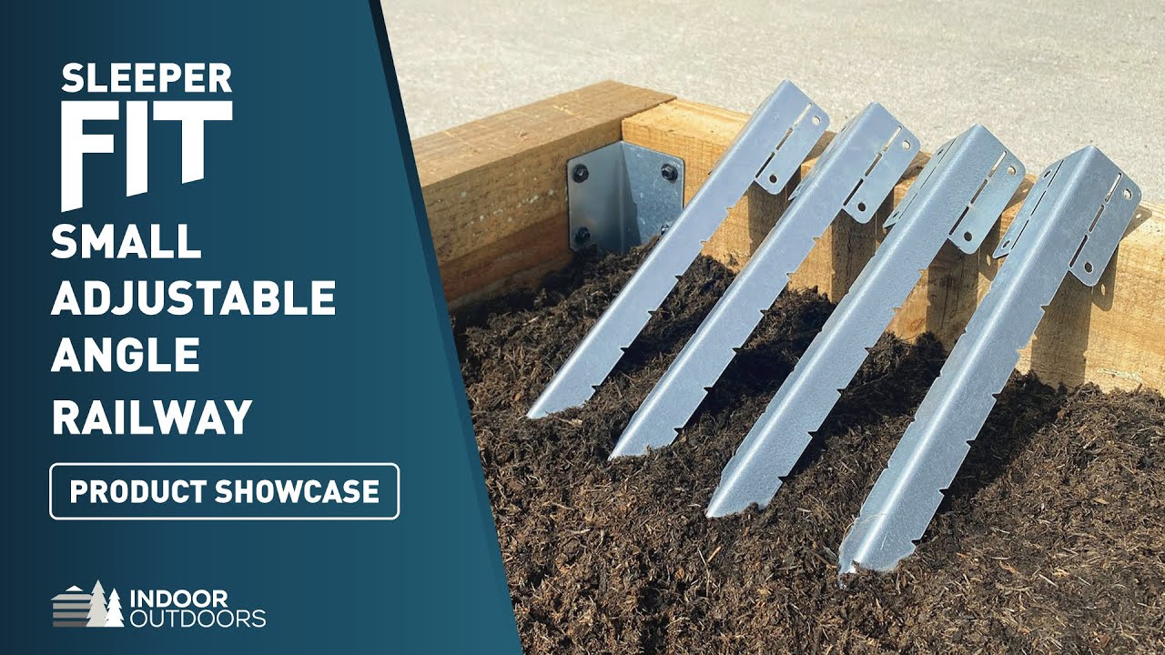 SleeperFit | Small Adjustable Angle Railway Sleeper Brackets With Stake ...